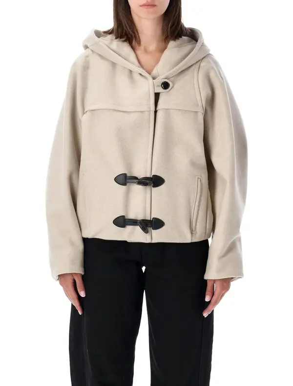 Isabel Marant Étoile Trixie Hooded Wool-cashmere Toggle Jacket - Sand