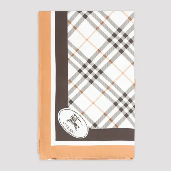 Burberry Check Silk Foulard Scarf