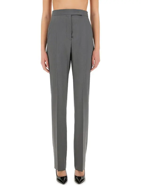 Max Mara Straight Fit Trousers - Grey