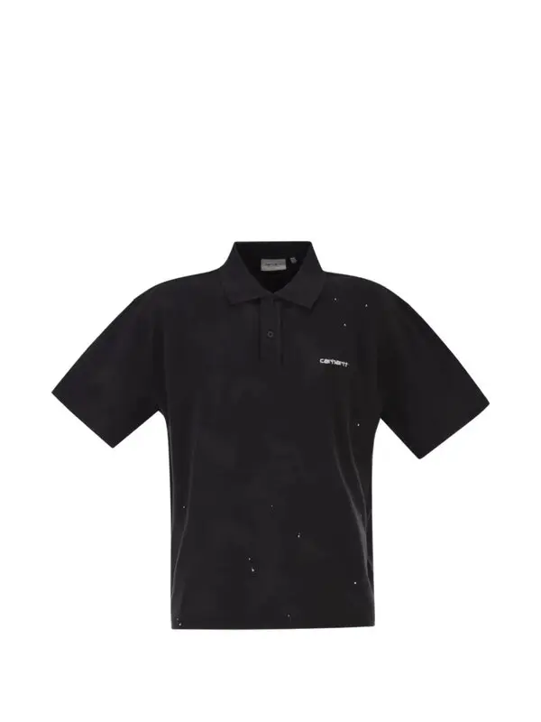 Carhartt Work In Progress 100% Cotton Logo T-shirt For - Black