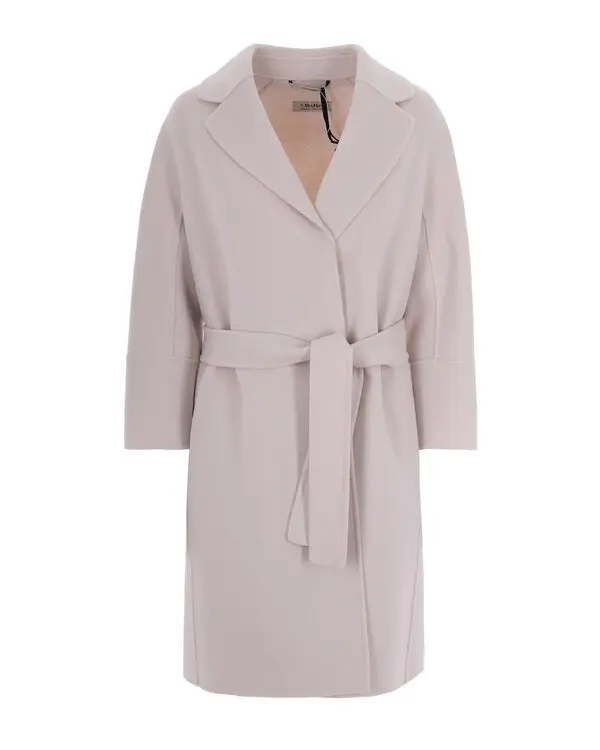 Max Mara Belted Wrap Coat - Avorio
