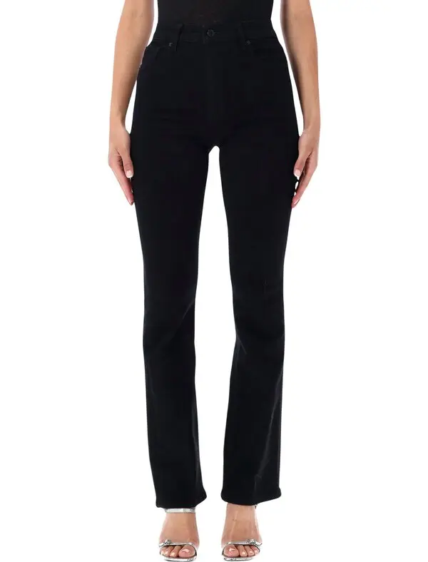 FRAME High-rise Slim Bootcut Jeans - Nero