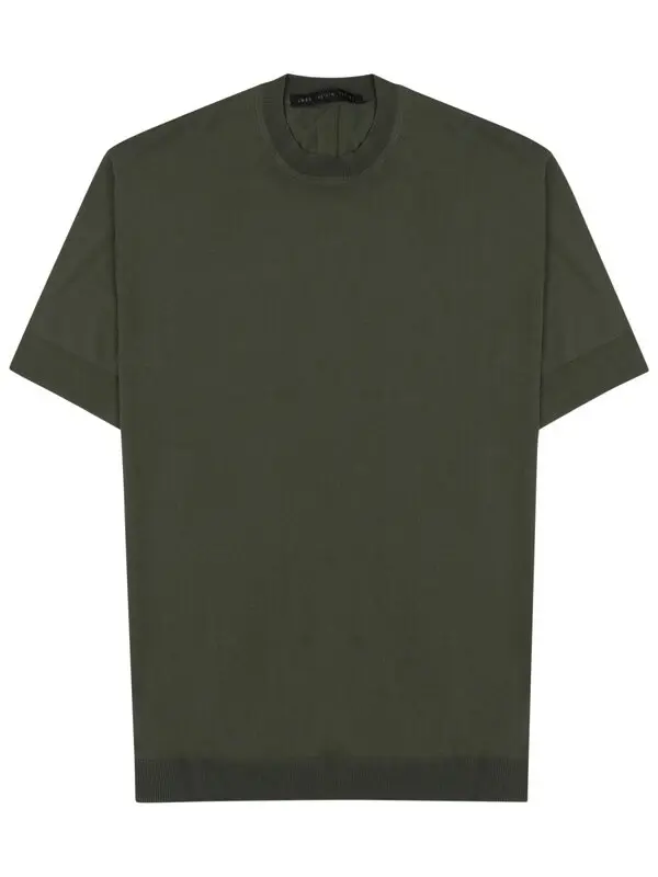 LOW BRAND Low-brand Textured Knit T-shirt