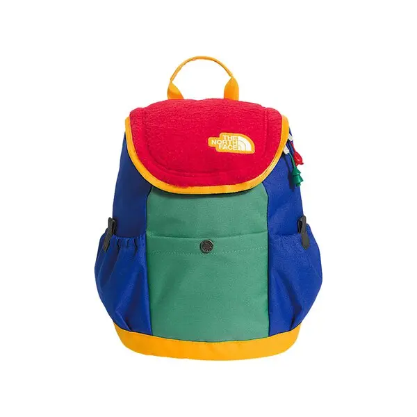 The North Face 10l Mini Explorer Backpack 'tnf /deep Grass Green/tnf Blue/summit Gold - Red
