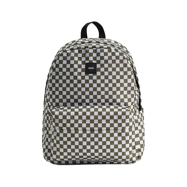 VANS Old Skool Checkerboard Backpack 'olive - Brown