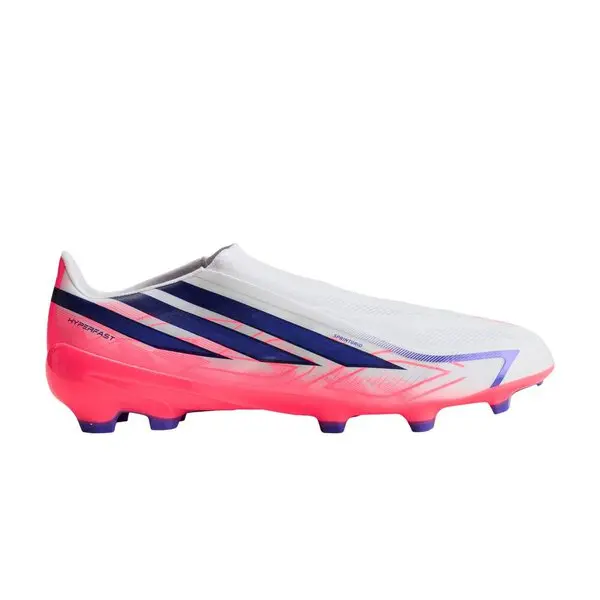 Adidas F50 Hyperfast League Laceless Fg 'cloud Solar Purple - White
