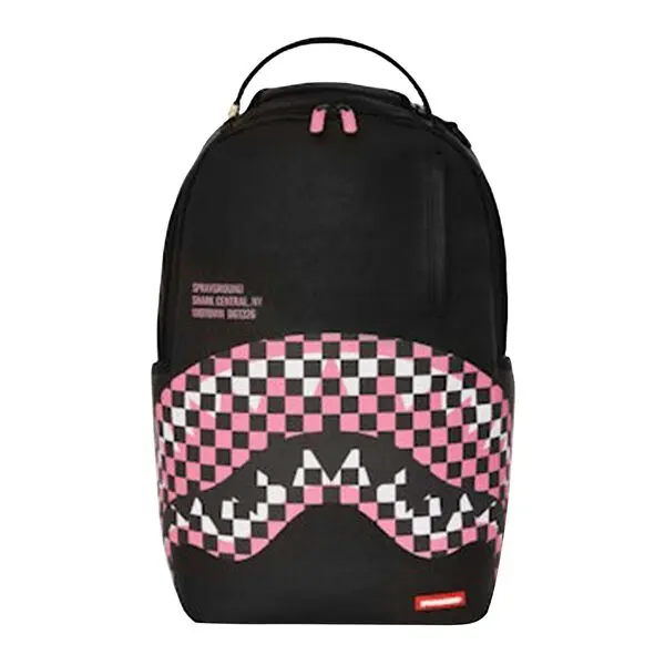 SPRAYGROUND Fly Knit Mouth Dlx Satin Backpack - Black
