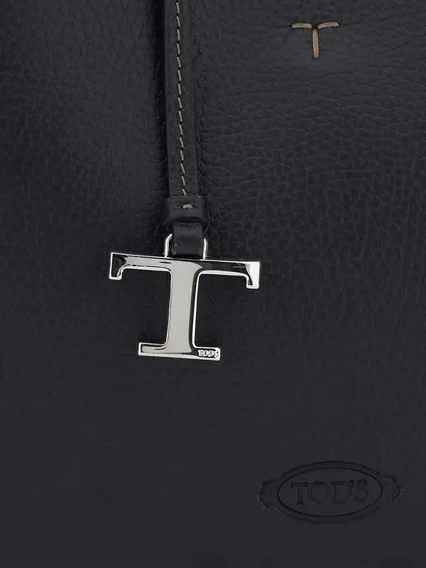 TOD'S Timeless Mini Handbag With Shoulder Strap - Black