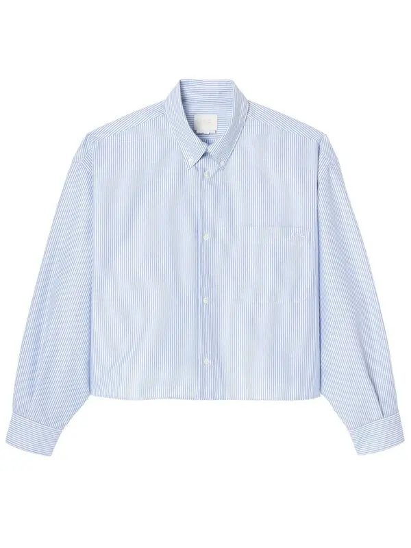A.p.c. Sophia Striped Button-down Shirt - Blue