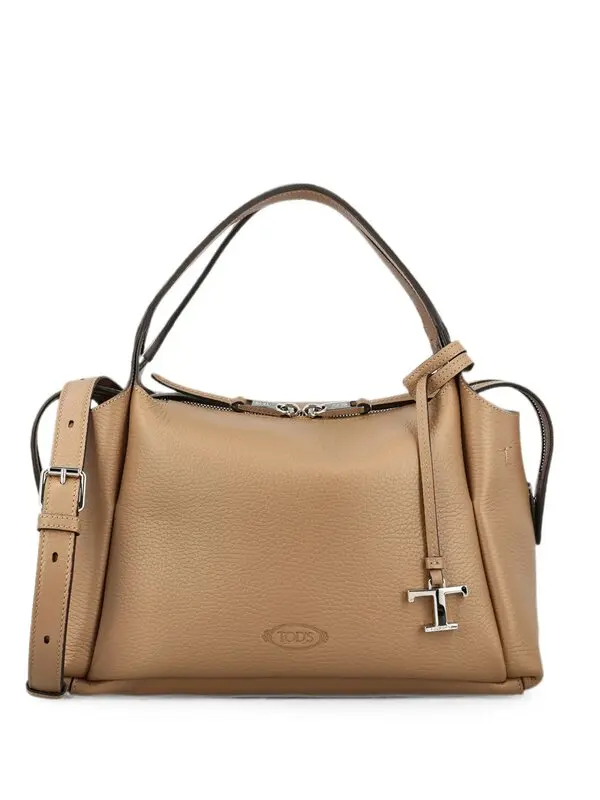 TOD'S Small Calf Leather Handbag With Shoulder Strap - Brown