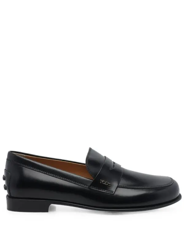 TOD'S Leather Loafers - Black