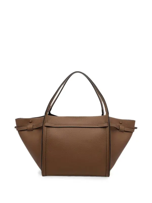 TOD'S T Signature Medium Shopping Bag In Leather - Brown