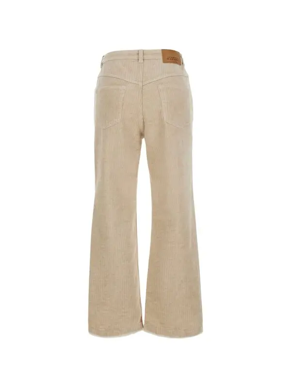 Isabel Marant Étoile Cotton And Blend Trousers - Multicolor