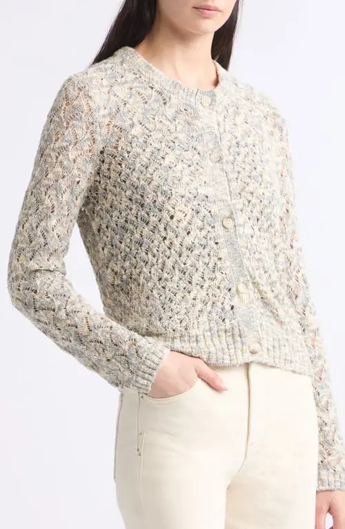 Veronica Beard Drummond Semisheer Cotton Blend Cardigan