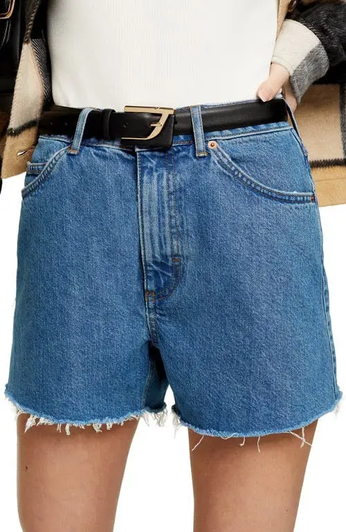 Topshop A-line Ripped Denim Shorts