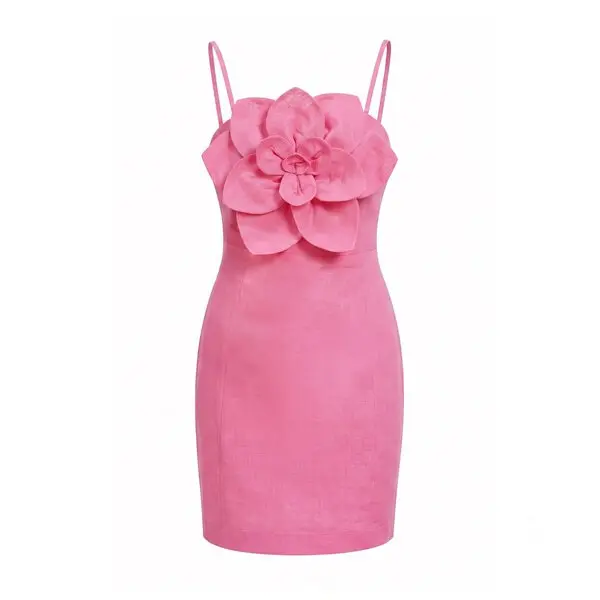 Yumi Kim Alina Linen Dress - Pink