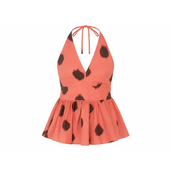 Carmen Says Bliss Polka Dot Halter Top