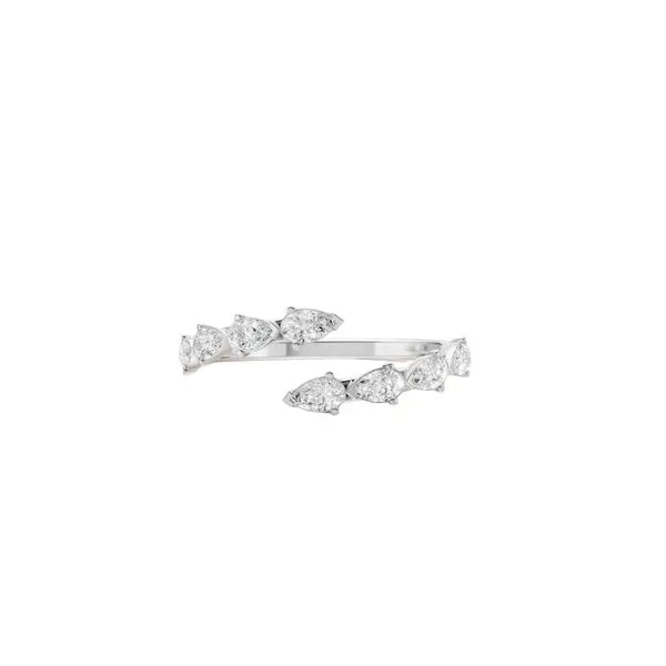 AYA FINE JEWELRY Pear Lab Diamond Bypass Ring In 14k Gold - White