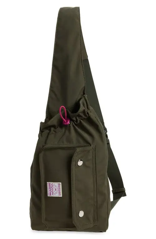 DAMSON MADDER Matilda Recycled Nylon Crossbody Bag - Green