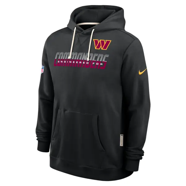 Nike Washington Commanders Sideline Standard Issue Dri-fit Nfl Pullover Hoodie - Black