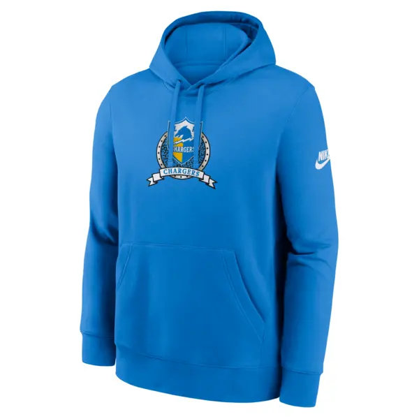 Nike Los Angeles Chargers Rewind Club Nfl Pullover Hoodie - Blue