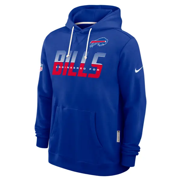 Nike Buffalo Bills Sideline Standard Issue Dri-fit Nfl Pullover Hoodie - Blue