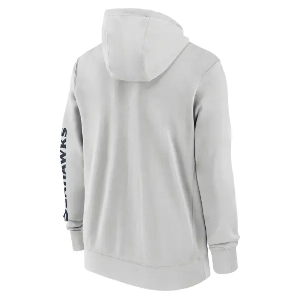 Nike Seattle Seahawks Club Full-zip Hoodie - Grey