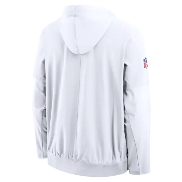 Nike Cleveland Browns Nfl 1/2-zip Hooded Jacket - White
