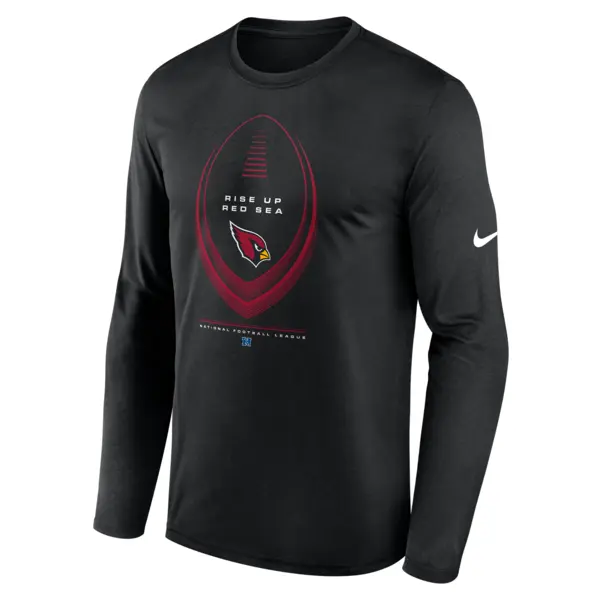 Nike Arizona Cardinals Legend Icon Dri-fit Nfl Long-sleeve T-shirt - Black