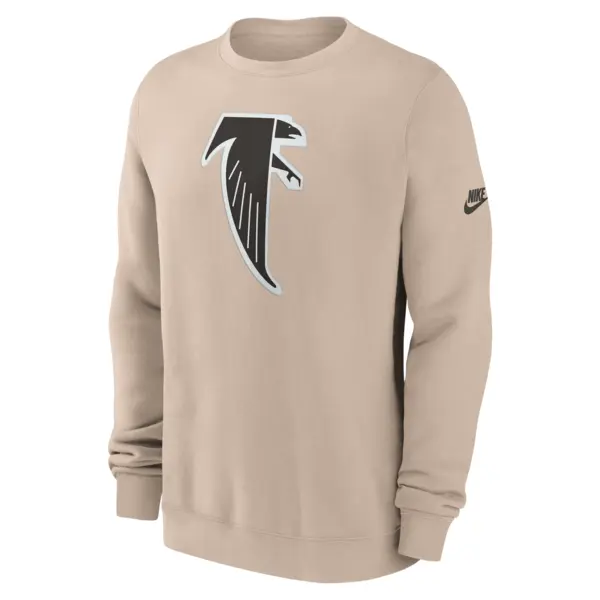 Nike Atlanta Falcons Rewind Club Nfl Pullover Crew - Brown