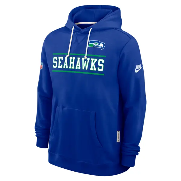 Nike Seattle Seahawks Alt Standard Issue Dri-fit Nfl Pullover Hoodie - Blue