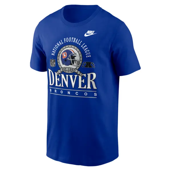Nike Denver Broncos Rewind Essential Nfl T-shirt - Blue