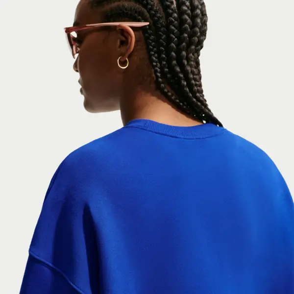 Nike Studio Fleece Medium Weight Oversized Embossed Crew