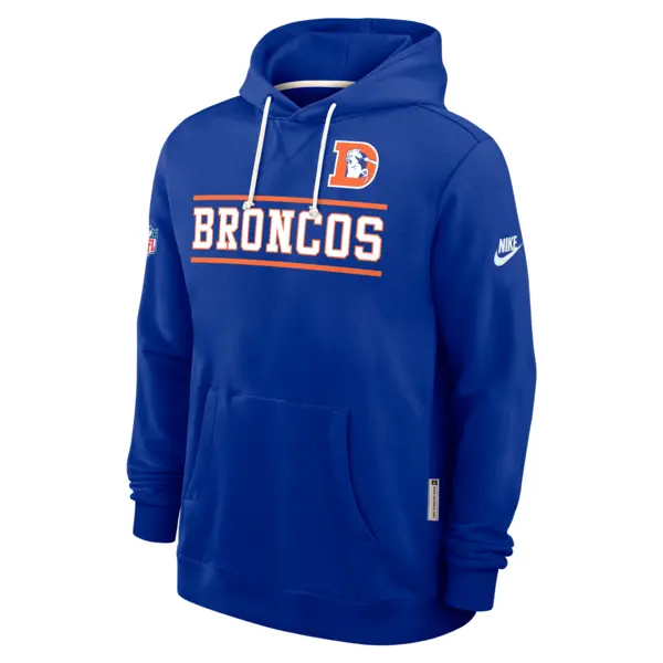 Nike Denver Broncos Alt Standard Issue Dri-fit Nfl Pullover Hoodie - Blue