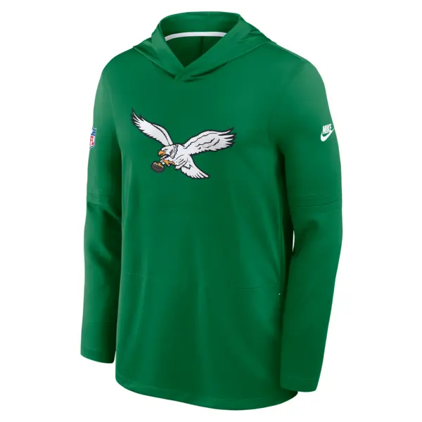 Nike Philadelphia Eagles Alt Dri-fit Nfl Long-sleeve Hooded Top - Green