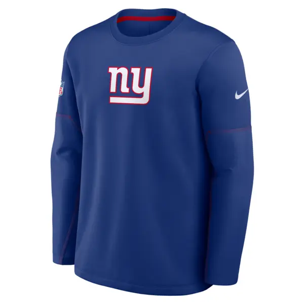 Nike New York Giants Sideline Coaches Therma-fit Nfl Long-sleeve T-shirt - Blue