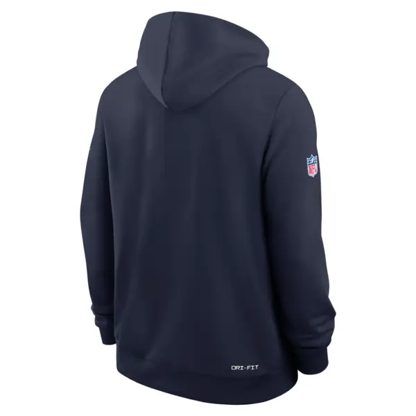Nike New England Patriots Sideline Standard Issue Pullover Hoodie - Blue
