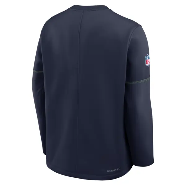 Nike Seattle Seahawks Therma-fit Long-sleeve T-shirt - Blue