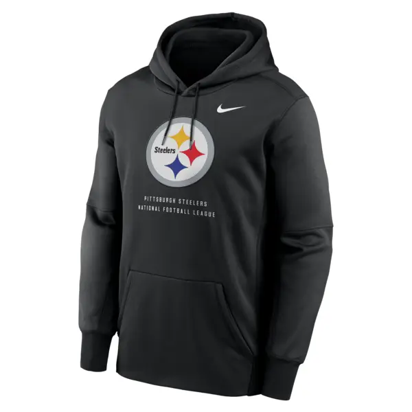 Nike Pittsburgh Steelers Therma Nfl Pullover Hoodie - Black
