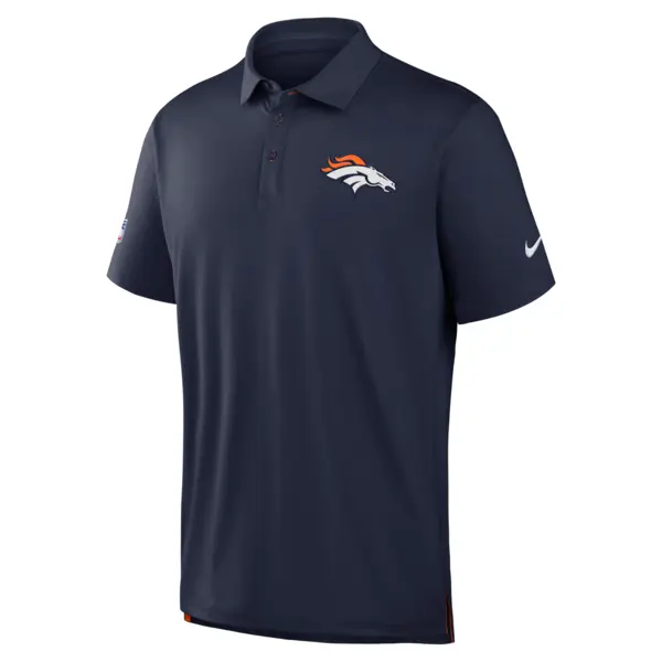 Nike Denver Broncos Tour Dri-fit Nfl Polo - Blue