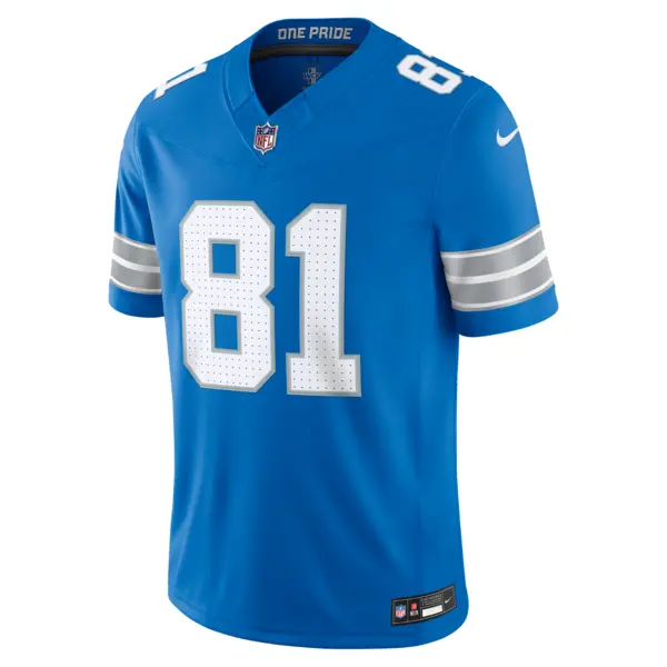 Nike Calvin Johnson Detroit Lions Retired Dri-fit Nfl Limited Jersey - Blue