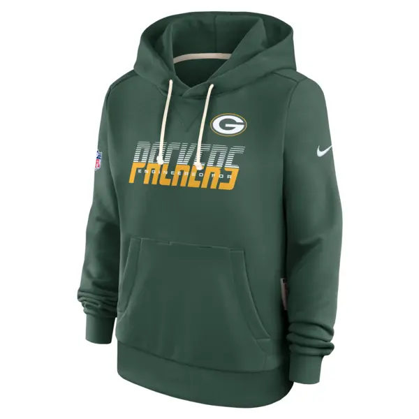 Nike Bay Packers Sideline Standard Issue Dri-fit Nfl Pullover Hoodie - Green