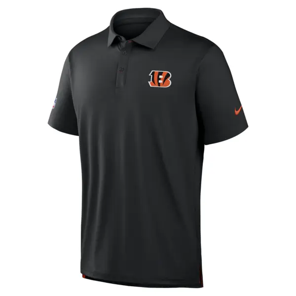 Nike Cincinnati Bengals Tour Dri-fit Nfl Polo - Black