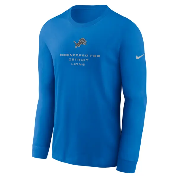 Nike Detroit Lions Team Issue Long-sleeve T-shirt - Blue