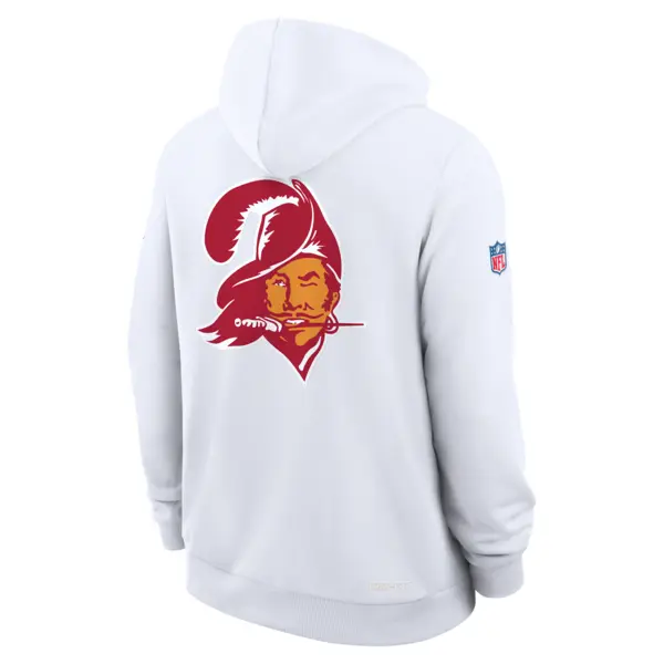 Nike Tampa Bay Buccaneers Dri-fit Nfl Pullover Hoodie - White