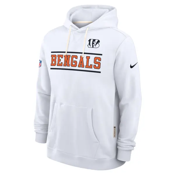 Nike Cincinnati Bengals Alt Standard Issue Dri-fit Nfl Pullover Hoodie - White