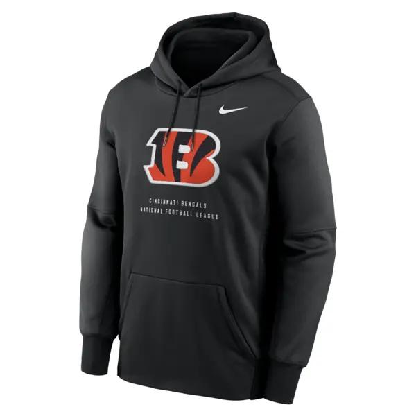 Nike Cincinnati Bengals Therma Nfl Pullover Hoodie - Black