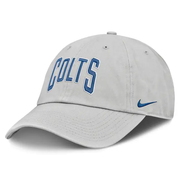 Nike Indianapolis Colts Primetime Club Arched Nfl Adjustable Hat - Grey