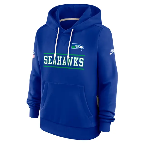 Nike Seattle Seahawks Sideline Standard Issue Alt Dri-fit Nfl Pullover Hoodie - Blue
