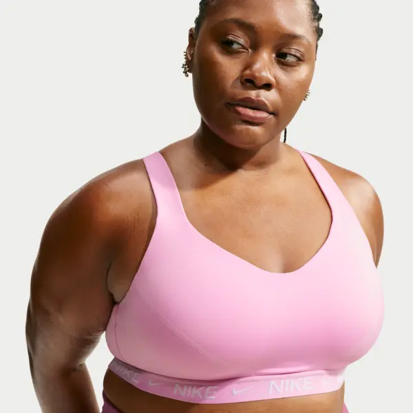 Nike Indy High Support Padded Adjustable Sports Bra - Pink